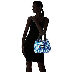 Nicole Miller of New York Insulated Lunch Cooler- Summer 2015 Colors - 11 Lunch Tote (Houndstooth Blue)