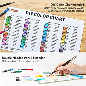 80 Colored Pencils, Shuttle Art Soft Core Coloring Pencils with Coloring Book, Sketch Pad and Sharpener, Premium Color Pencils for Adult Coloring, Sketching and Drawing, Art Supplies for Kids & Adults