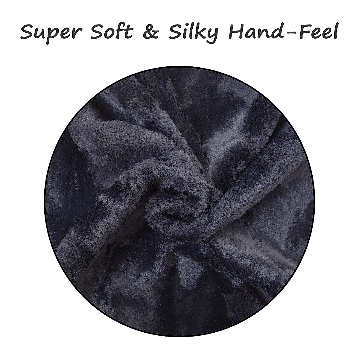 Home Brilliant Rectangle Throw Pillow Cover Faux Fur Suede Accent Decorative Spring Decorations Throw Pillows Oblong Cushion Cover for Bed, 12x20 Inch, Black