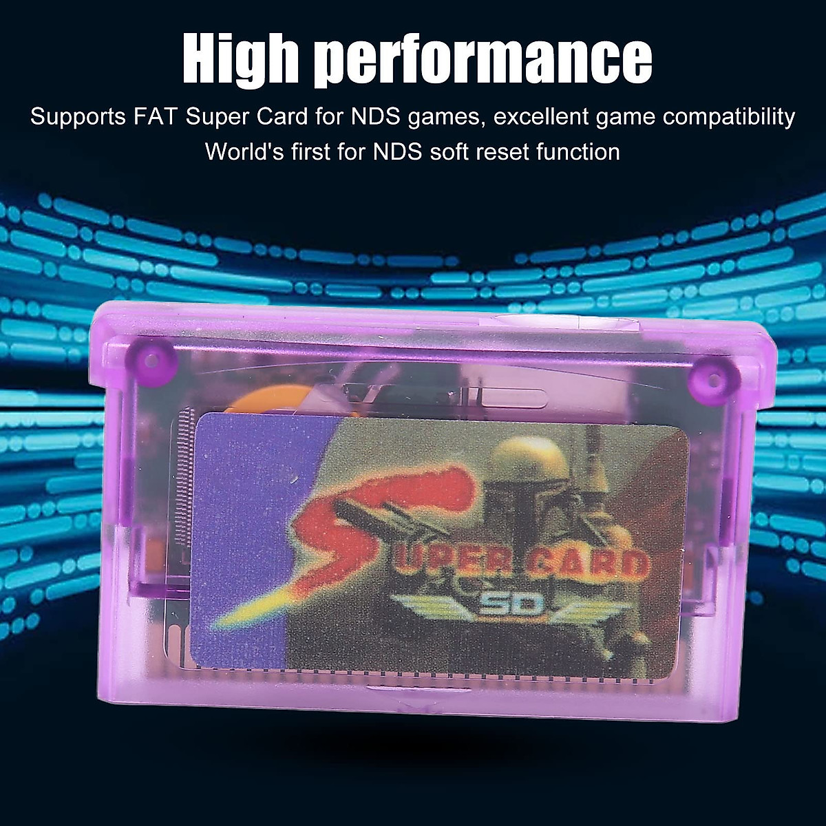 Video Games Memory Card for GBA GBA SP GBM NDS Lite, Burning Card Game Flashcards, Mini Card Supports Fat Super Card for NDS Games