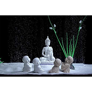 Carefree Fish Aquarium Decoration Minimalist Sandstone Buddha Fish Tank Decor Bring Home a Ray of Sunshine