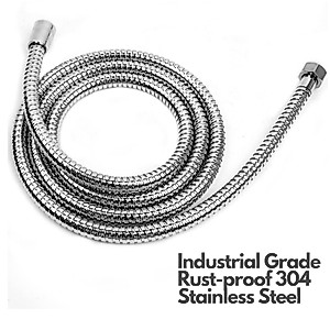 Shower Hose Extra Long Extension Attachment For Handheld Showerhead & Bidet - Flexible Replacement For Stainless Steel Metal Shower Cord - 2m 79inch