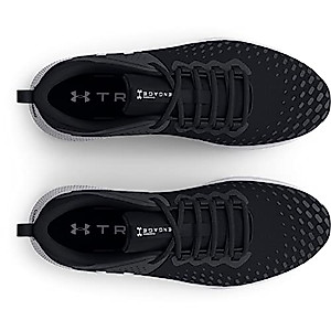 Under Armour Men's Charged Engage 2 Training Shoe, (001) Black/White/Black, 9