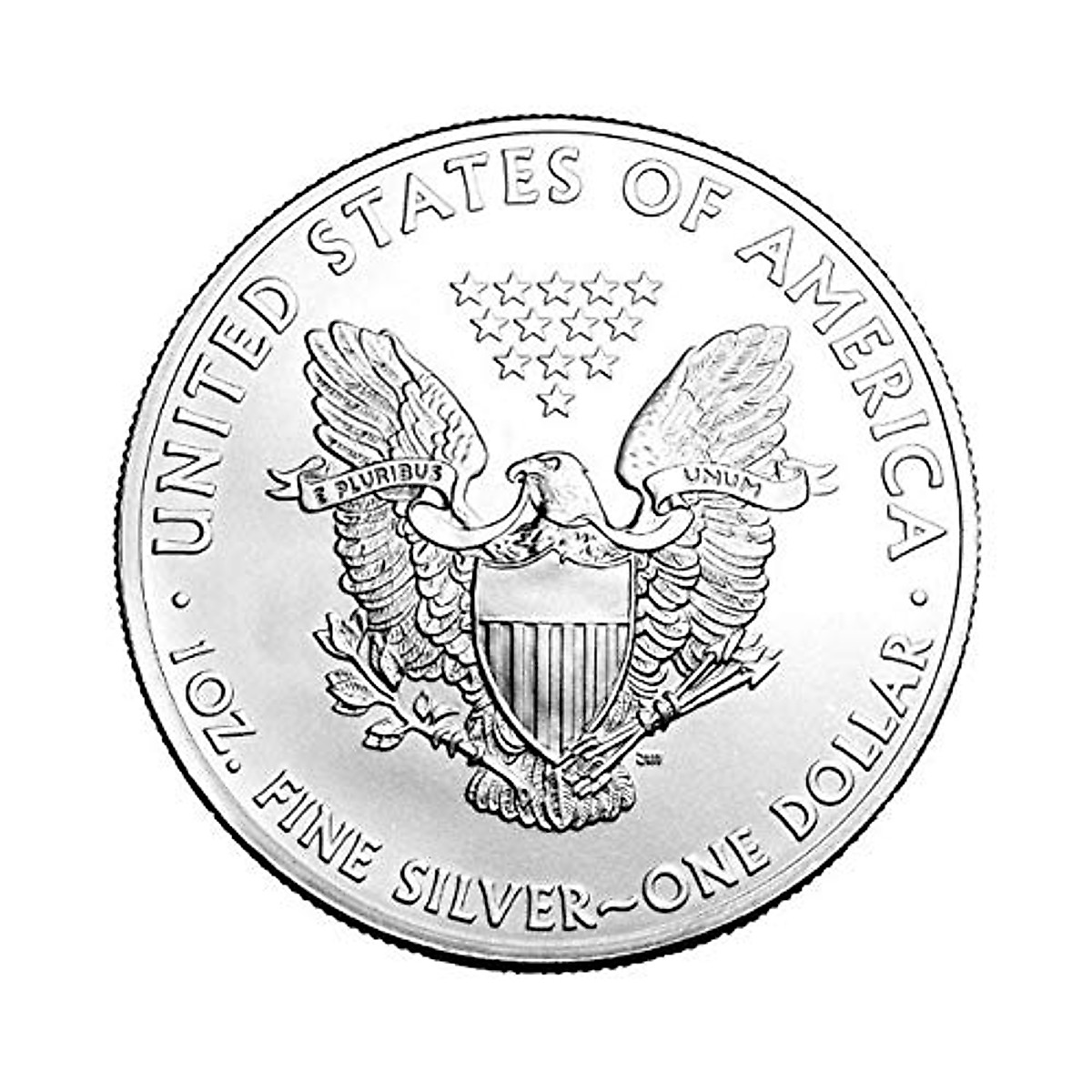 1986 - Present (Random Year) 1 oz American Silver Eagle Coin Brilliant Uncirculated (Type 1 or 2) with Certificate of Authenticity $1 BU