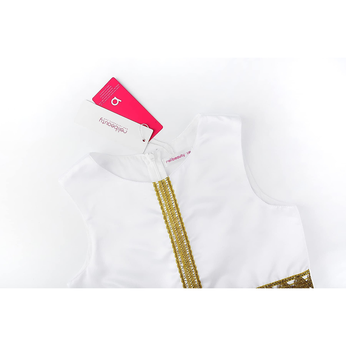 ReliBeauty Kids Virgin Mary Costume for Girls with Cape and Headpiece,120