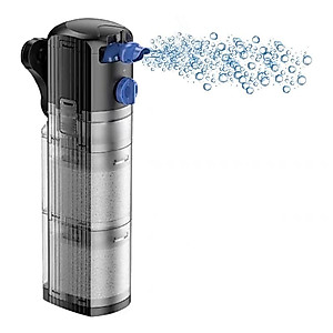 AQUA-ATL Aquarium Filter (for 40 to 160 Gal) Fish Tank Submersible Filter for Fish Turtle Reptitle Tank (8w Filter Up to 120 Gal)