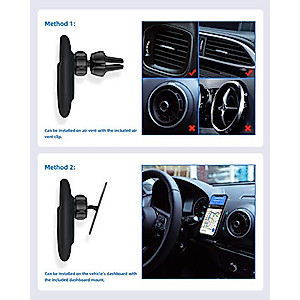 POP Mount Wireless Car Charger, Stouchi 2-in-1 POP Holder and 10W Qi Car Fast Charger Compatible with iPhone 14/13/12/11 Pro/XR/XS/X, Galaxy S22/22+ Ultra (Not Include POP)