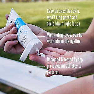 Sun Barrier 3 oz by Zealios - Broad Spectrum SPF 45 Non-Greasy Water-Resistant Zinc Sunscreen - Last Absorbing Sunblock Body Lotion for Athletes