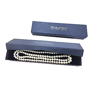 30 inches White 6-7mm AA Quality Freshwater Cultured Pearl Necklace for Women-30 in Length