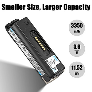 Sicimly 3350mAh Replacement Batteries fit for Zebra WT6000 WT6300 WT60A0 RS6000 RS60B0 BTRY-NWTRS-33MA-02 BT000262A01