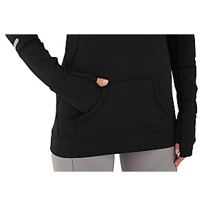 Quarter Zip Pullover Women Athletic Long Sleeve Golf Shirts Workout Shirt Fitted Long Sleeve Thumb Hole Active Wear Tops Black M