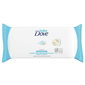 Dove Baby Wipes Rich Moisture,50 Count (Pack of 6)