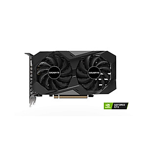 Gigabyte GeForce GTX 1650 D6 WINDFORCE OC 4G Graphics Card, 2X WINDFORCE Fans, 4GB 128-Bit GDDR6, GV-N1656WF2OC-4GD Video Card