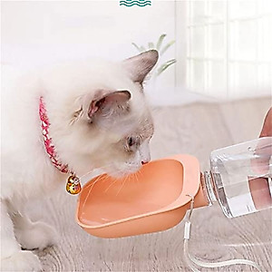 FUUIE Bowls for Food and Water Pet Water Dispenser Portable Outdoor Travel Dogs Drinking Bottle Feeder Bowl (Color : Blue)