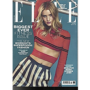 ELLE MAGAZINE, BIGGEST EVER FITNESS ISSUE JANUARY, 2017 UK EDITION