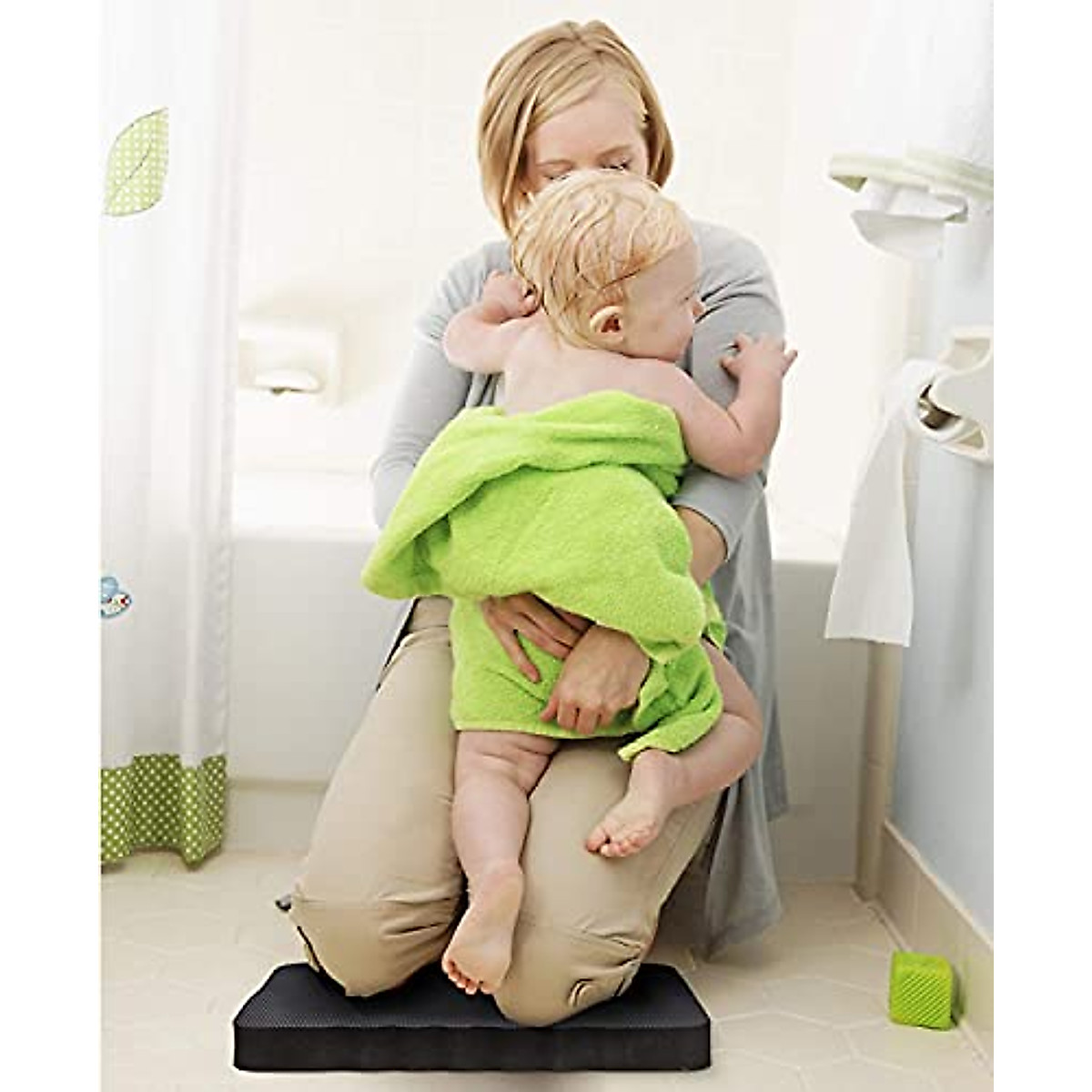 Ohuhu Extra Thick Kneeling Pad, 17x11x1.5 Inch Gardening Knee Pads Kneeling Foam Mat with Comfortable Surface, Water Resistant Large Knee Cushion Supplies for Garden Work Baby Bath Yoga Exercise