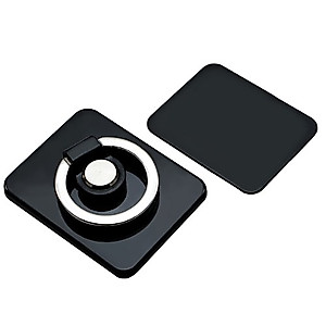 Xcessor Phone Ring Holder - Adhesive Universal Phone/Tablet Holder and Stand. Black