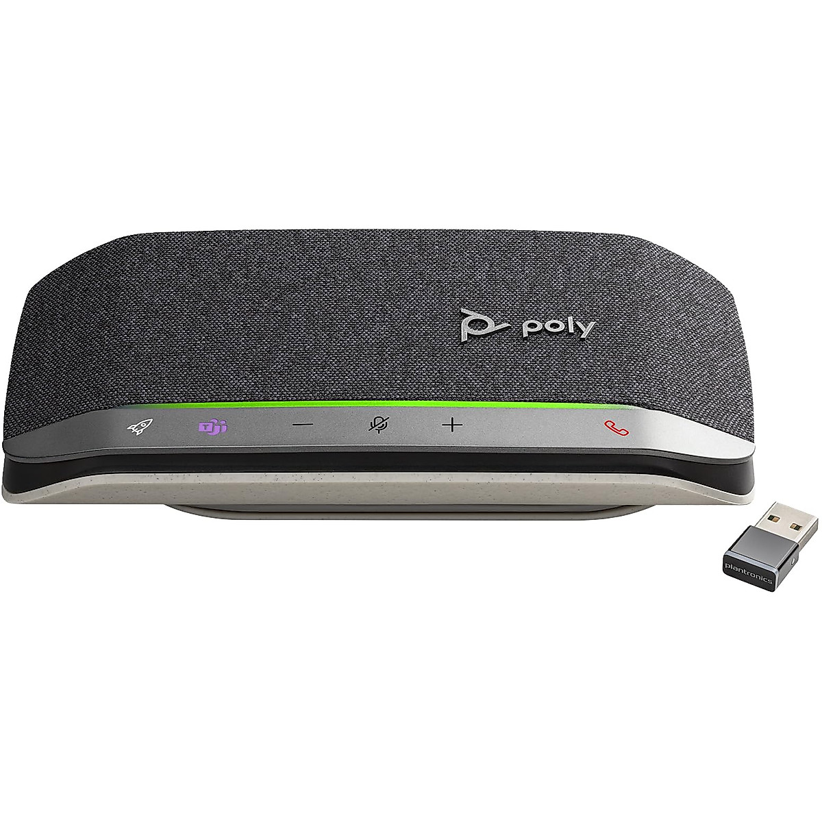 POLY - Sync 20+ USB-A Personal Bluetooth Smart Speakerphone (Plantronics) - Connect to Smartphones via Bluetooth-PC/Mac via - BT600 Dongle -Works with Teams (Certified), Zoom & More,Black