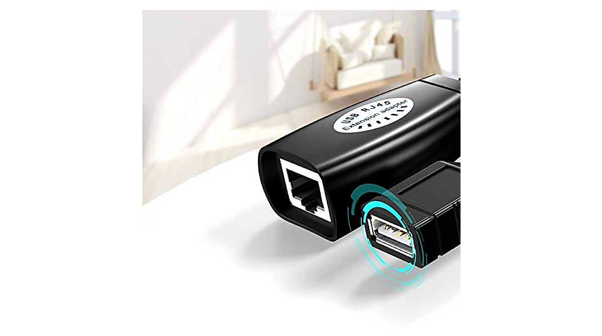 USB RJ45 Extender Over Cat5/6 - Extend USB up to 150ft
