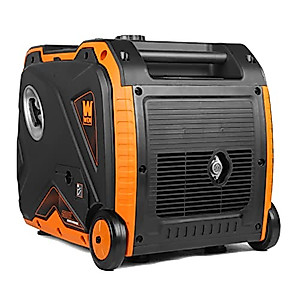 WEN 56450iX Dual Super Quiet 4500-Watt RV-Ready Portable Inverter Generator with Fuel Shut-Off and CO Watchdog Black