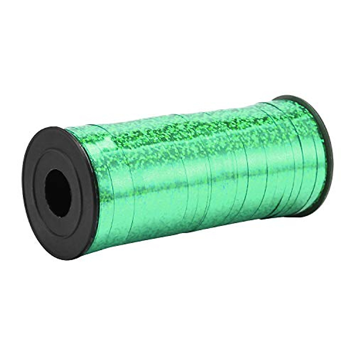Senkary Curling Ribbon Balloon String Ribbon Metallic Crimped Ribbon, 5mm Width, 100 Yards (Green)