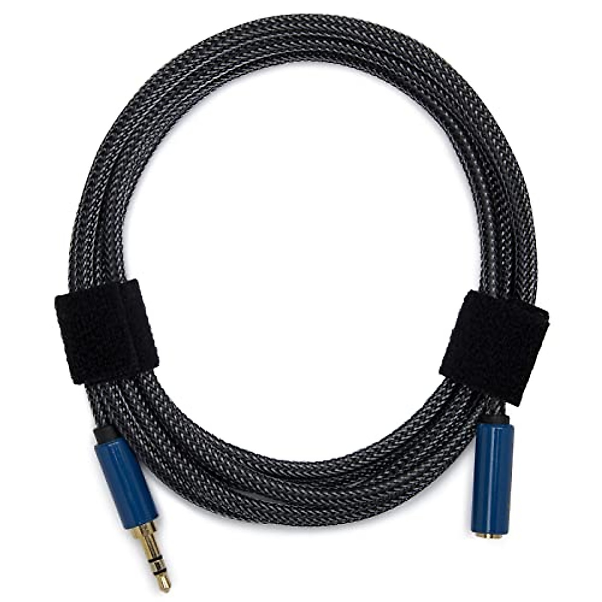 Sony MDR7506 Folding Professional Closed Ear Headphones Bundle with Knox Gear Nylon Braided 3.5mm Audio Extension Cable (2 Items)