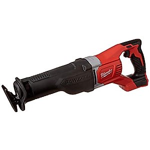 Milwaukee 2621-20 M18 18V Lithium Ion Cordless Sawzall 3,000RPM Reciprocating Saw with Quik Lok Blade Clamp and All Metal Gearbox (Bare Tool)