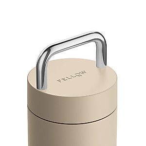 Fellow 20 oz Carter Carry Vacuum Insulated Tumbler for Water, Tea, Coffee, Smoothies, & more - Stainless Steel - Keeps Heat for 12 Hours/Stays Cold for 24 Hours-Leak-Proof Seal-Slim Width-Sand Dune