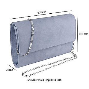 WGS Small Clutch Purse Accessories Holder Outdoor Sling Bag with Metal Chain Strap