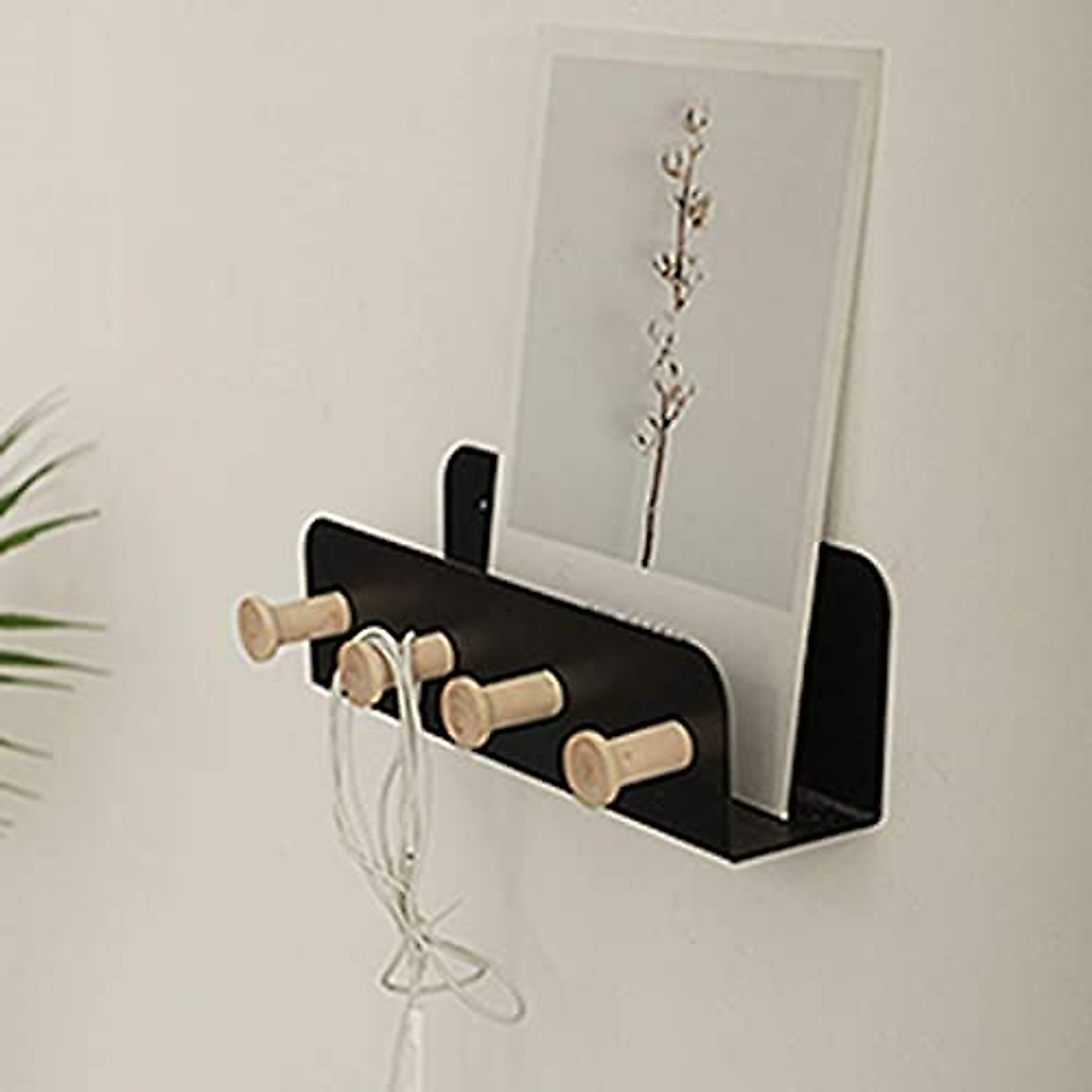 TJLSS Wall Mount Coat Hook, 4 Hooks Coat Hangers Rack Robe Hat Clothes Hook Wall Coat Rack Hooks