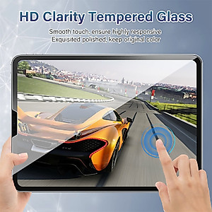 Soke for iPad Pro 12.9 Screen Protector [2 Pack](12.9 Inch, 2022 6th Generation & 2021 5th Gen & 2020 4th Gen &2018 3rd Gen) Tempered Glass Film Anti- Scratch for Apple iPad Pro 12.9"