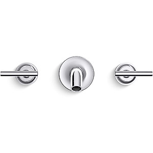 KOHLER K-T14429-4-BL Purist® Deck- or Wall-Mount High-Flow Bath Valve Trim with Lever Handles