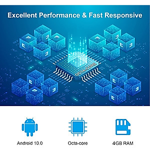 HOTIPS Android 10 Tablet 10.1 inch 4GB RAM 32GB Storage Octa-core Processor 5000mAh Battery,1280x800 IPS HD Touchscreen Tablets, 2MP+5MP Camera, Support 4G Phone Call, 2.4G Wi-Fi, Bluetooth 4.2