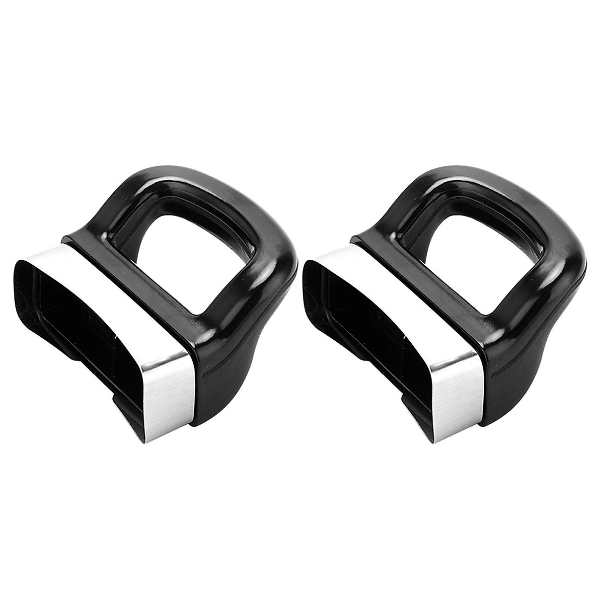 2Pcs Pot Short Side Handles Sauce Pot Panhandle Cooker Steamer Holder Handle Replacement Handgrip for Metal Pressure Pan Black Type A One Size