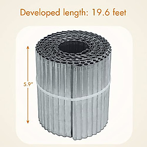 Gardzen Landscape Edging Border, 6 inch × 20 feet Garden Lawn Edging for Vegetable Raised Bed and Flower Bed