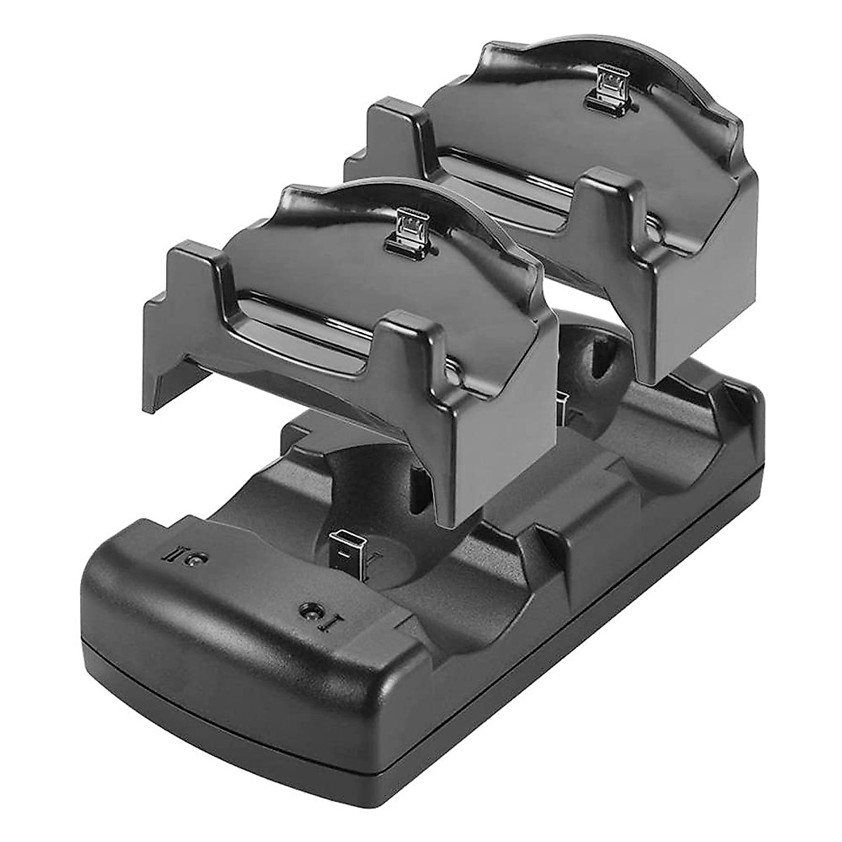 KlsyChry Playstation 3 Controller Charger PS3 / PS3 Move / PS4 Docking Charging Station with USB Cable, [Dual Slot] Charging Dock Station Removable Charger Stand