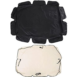 Outdoor Swing Canopy Replacement,Anti-UV/Waterproof Patio Chair Top Cover for Swing,Replacement Canopy Cover for 2/3-Seater-Swing Chair(Top Cover Only)