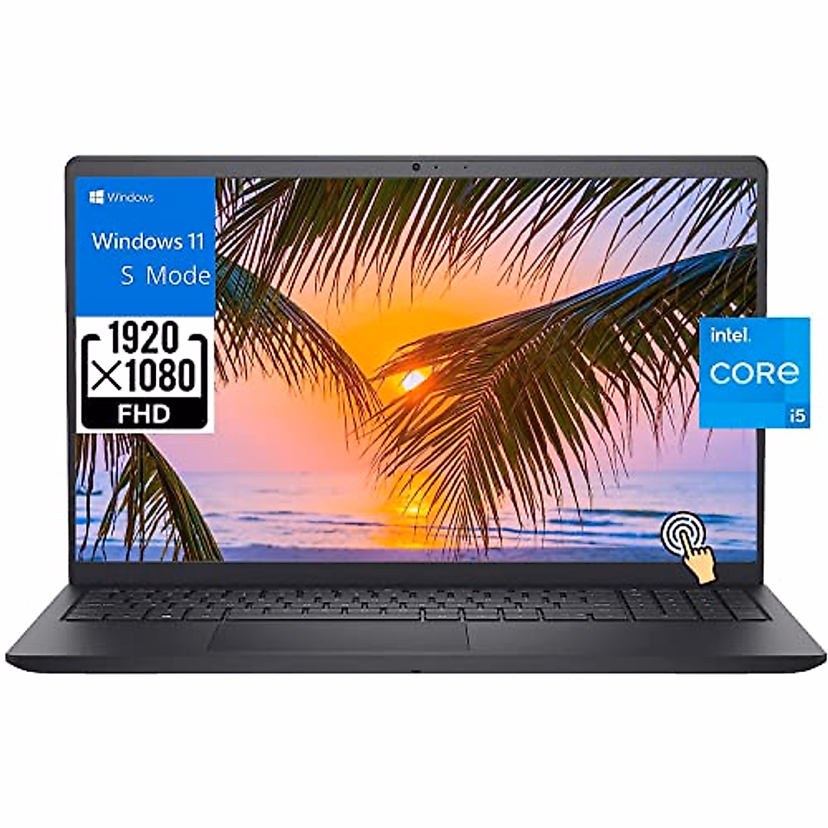 Dell Newest Inspiron 15 3511 Laptop, 15.6" FHD Touchscreen, Intel Core i5-1035G1, 32GB RAM, 2TB PCIe NVMe M.2 SSD, SD Card Reader, Webcam, HDMI, WiFi, Windows 11 Home, Black
