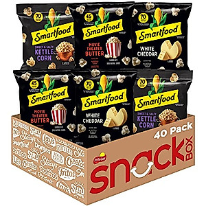 Smartfood Popcorn Variety Pack, 0.5 Ounce (Pack of 40)