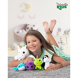 Naturally KIDS Unicorn Stuffed Animal Backpack, Unicorn Toys for Girls, Toddler Girls Backpack