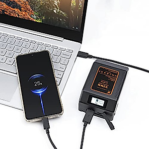 VILTROX 99Wh 14.8V V Mount Battery, 6700mAh V-Lock Mount Power Battery 10A Up Type-C, Dual D-Tap, USB-A, BP Outputs PD Fast Charging, for BMPCC 4k 6k Camcorders Cameras LED Lights Monitor