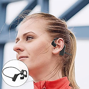 Bluetooth Headphones - Open Ear Sport Headphones, Bluetooth 5.2 Wireless Earphones with Built-in Mic, Sweat Resistant Headset for Running, Cycling, Hiking