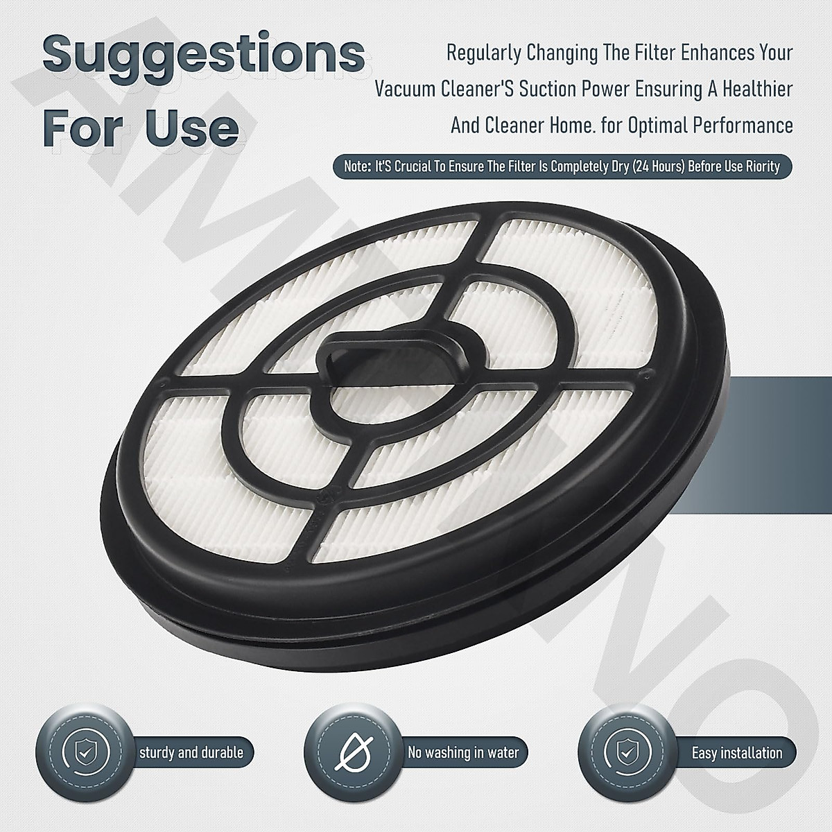 49-90-1963 Replacement Filter for M18 Milwaukee 3 In 1 Backpack Vac, 49-90-1963 Filters Fits 0885-20 & 0885-21HD - Filter for Fine Dust Collection (4)