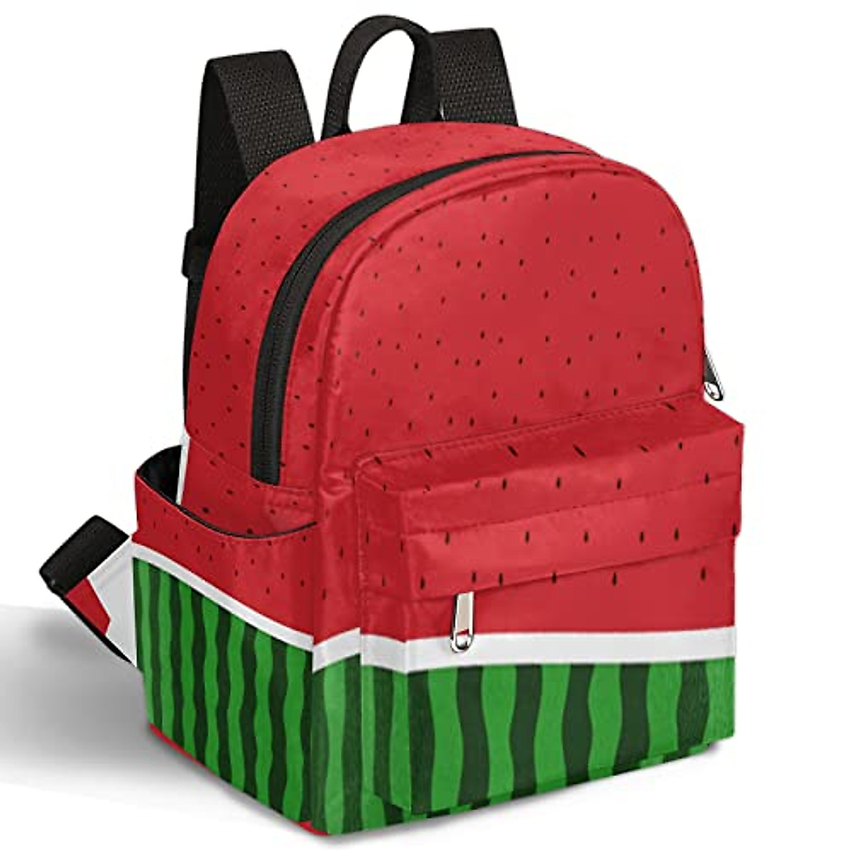 Watermelon Mini Backpack Purse for Women, Fruit Small Fashion Daypack, Casual Lightweight Bag