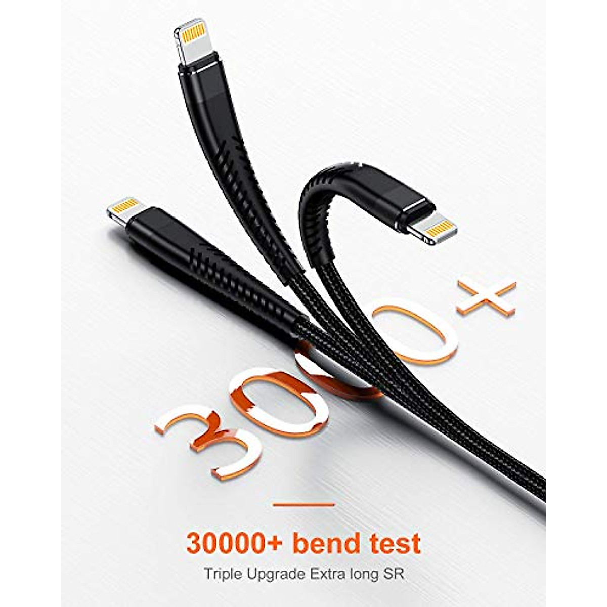 Extra Long iPhone Charger Cable 16ft/5M, Apple MFi Certified Lightning Cable 15ft, Fast Charging Nylon Braided Cord for Apple iPhone 13 Pro Max/13/12 Mini/11/X/XS/XR/8 Plus/7/6/5/iPad