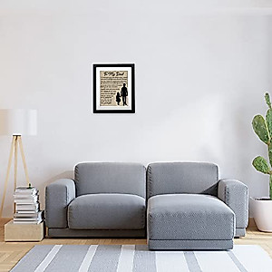 Dad Gift from Daughter, To My Dad Birthday Father's Day Burlap Print 11" X 13", Dad Christmas Gifts from Daughter Bonus Daughter, I Will Always Be Your Little Girl, Dad gift ideas, Thank You Dad