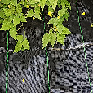 MTB 3 Ft Width by 50 Ft Length Landscape Fabric, Woven Weed Barrier, PP Black