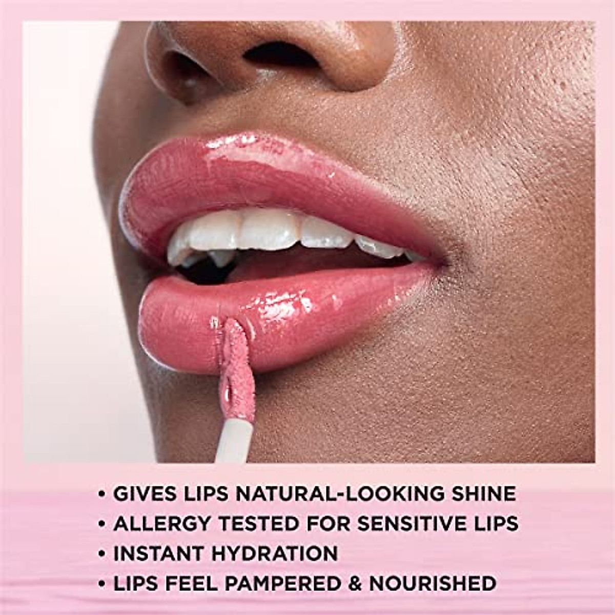 L'Oreal Paris Glow Paradise Hydrating Lip Balm-in-Gloss with Pomegranate Extract & Hyaluronic Acid, Blissful Blush, 0.23 fl oz