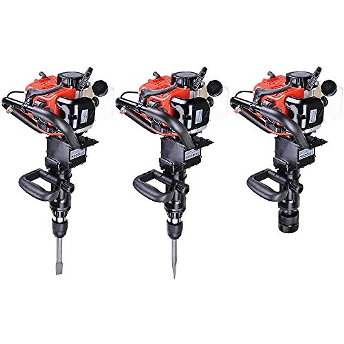 BH 2in1 32.7cc Gasoline Demolition Jack Hammer Post Piling Driver 2 Stroke Petrol Powered Fencing Pile Pounder Gas Jack Hammer T post Knocker