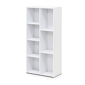 Furinno Bookcase, Computer Desk and Storage Bundle (White/Black)